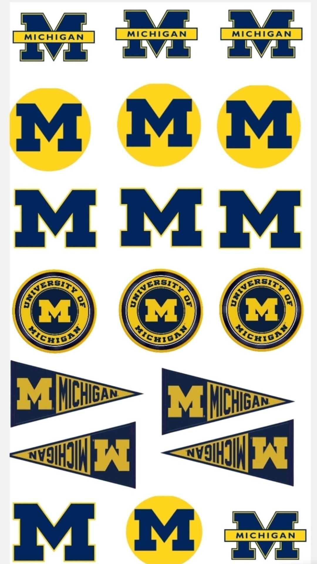 19 University of Michigan Stickers| Sticker Bundles | Vinyl Stickers ...