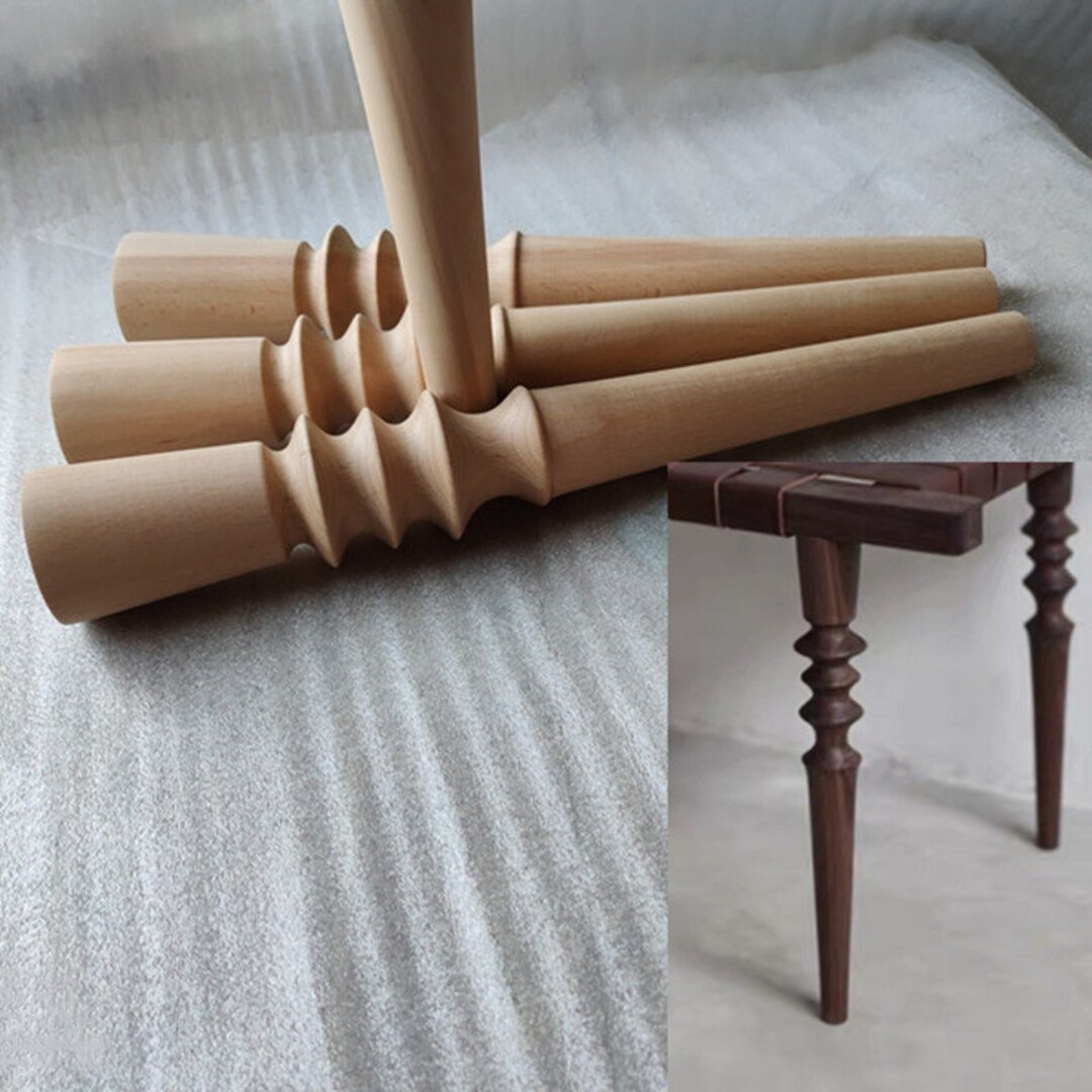 1pc Original Raw Solid Wood Table Legs, Desk Legs Decorative Columns ...