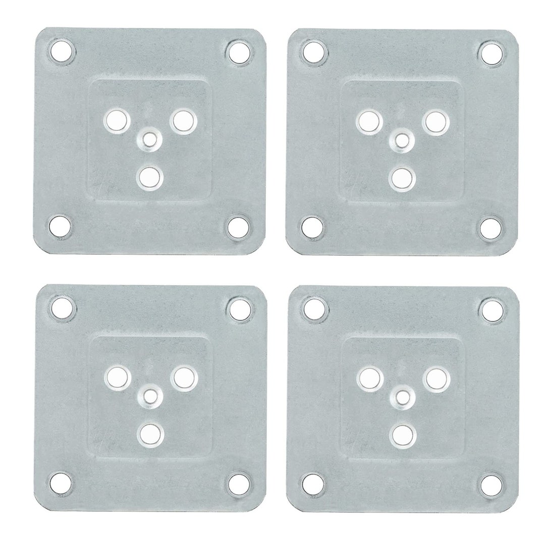 Mounting Plates for Furniture Legs, Sofa Leg Mounting Plates Flat, 4 ...