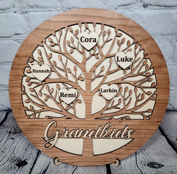 Grandkids Family Tree-family Tree-grandkids-tree-home - Etsy