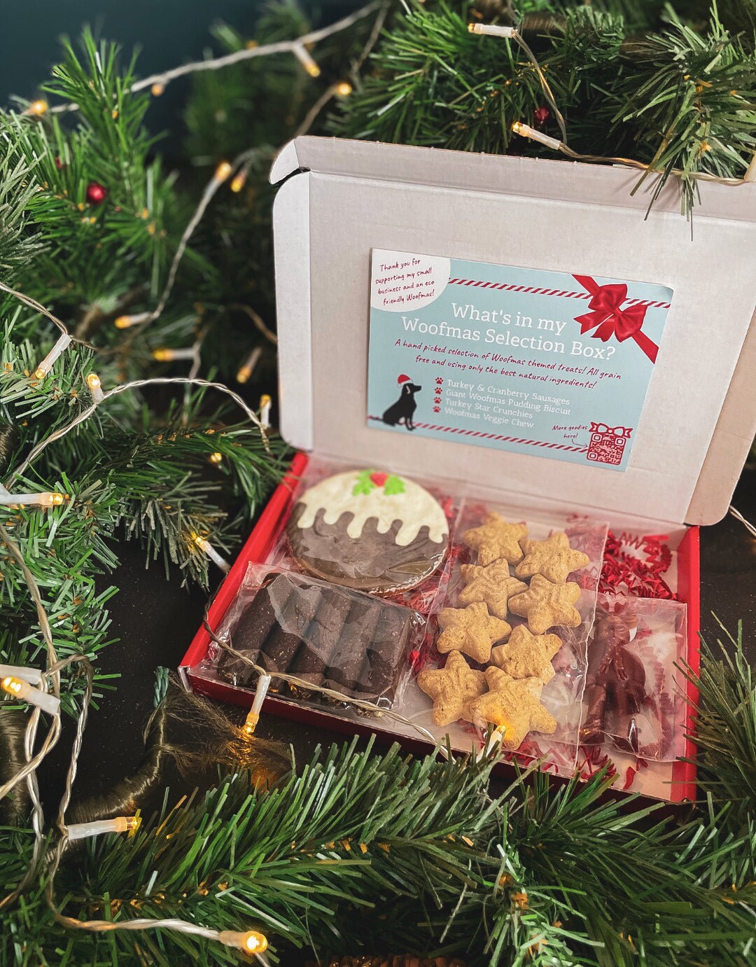 Woofmas Selection Box Christmas Present for Dogs Natural Dog - Etsy UK