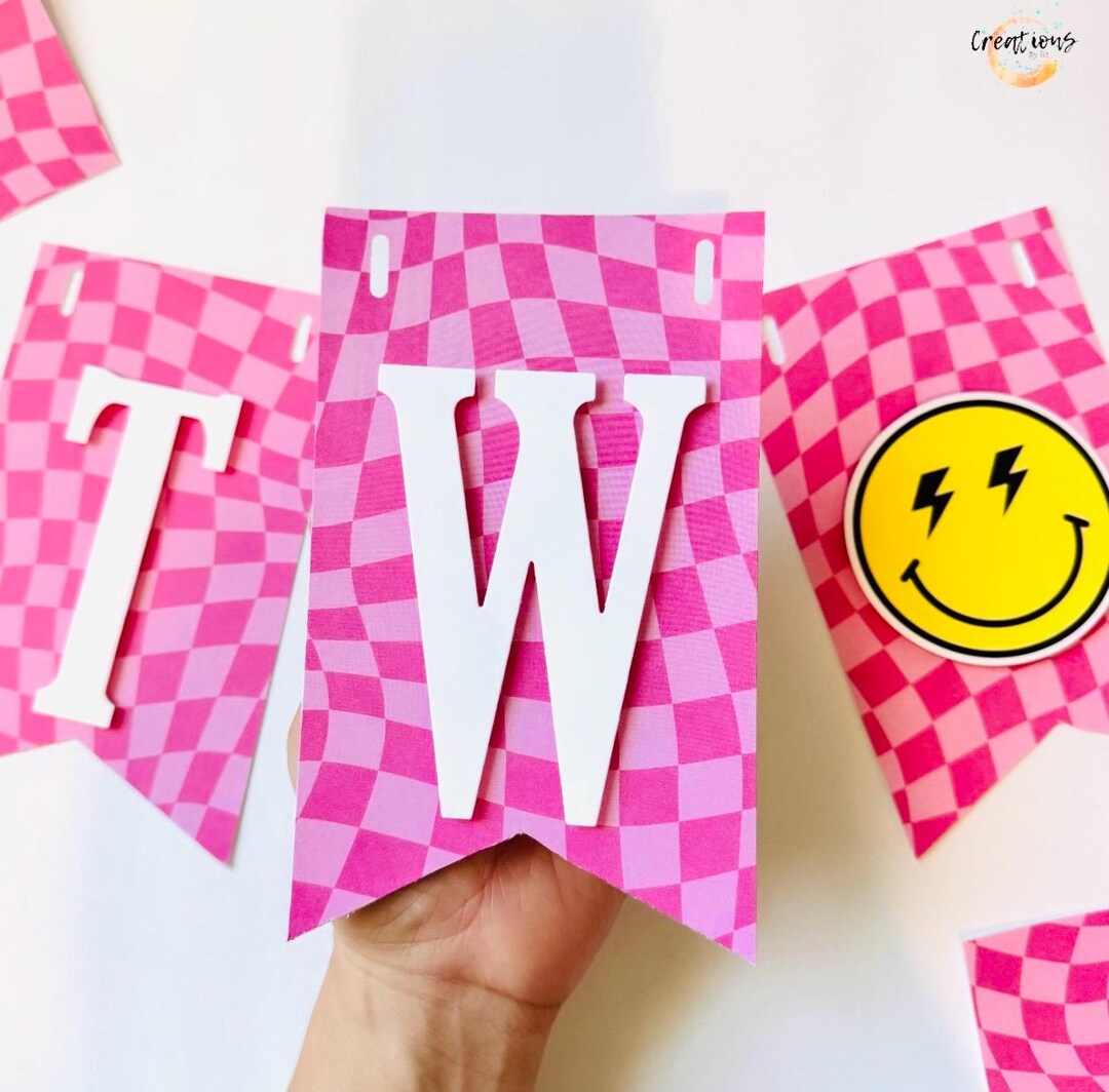 Preppy Party Decor, Preppy Banner, Happy Babe Birthday Decor, Happy ...