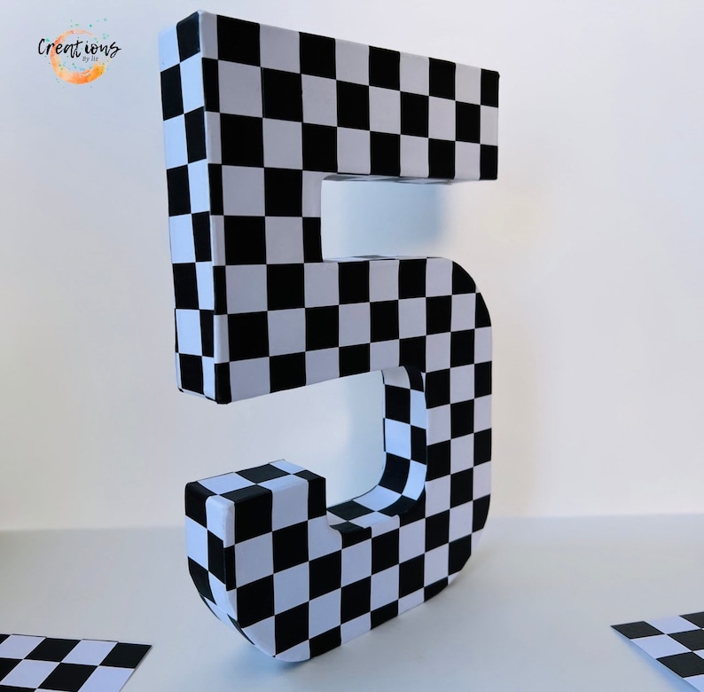 Race Birthday Black and White Checkered Party Racing - Etsy