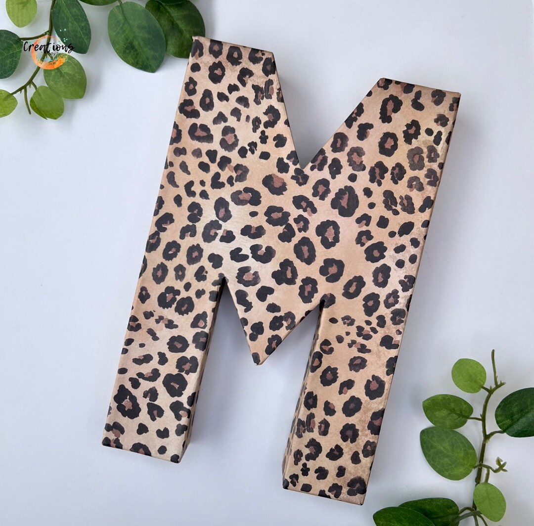 Cheetah Birthday, Safari Party Decor, 3D Letter Centerpiece - Etsy