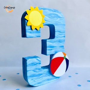 Pool Party Decor, Pool Party Birthday, Pool Theme Centerpiece, Beach ...