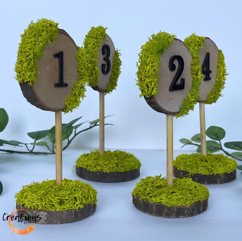 Table Numbers Enchanted Table Decor Rustic Table Numbers - Etsy