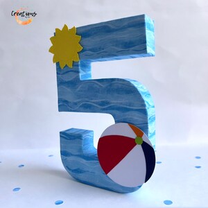 Pool Party Decor Pool Party Birthday Pool Theme Centerpiece - Etsy