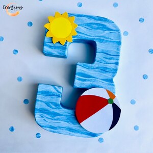 Pool Party Decor, Pool Party Birthday, Pool Theme Centerpiece, Beach ...