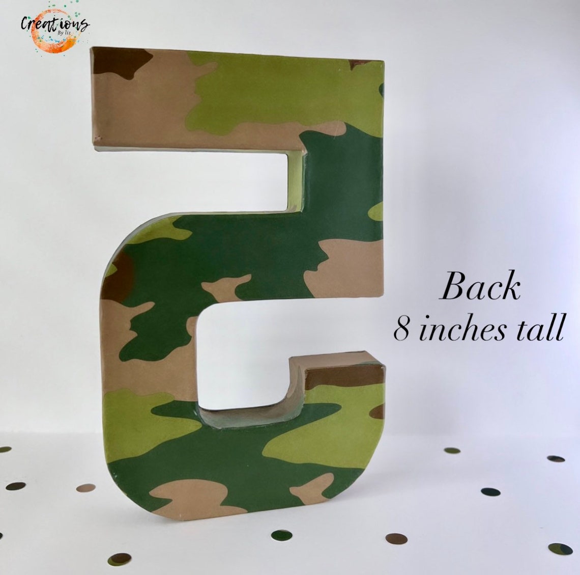 Camo Birthday Decor Camo Party Decor Camouflage 3D Letter - Etsy