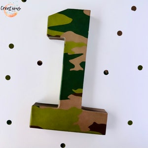 Camo Birthday Decor, Camo Party Decor, Camouflage 3D Letter, Camo Photo ...