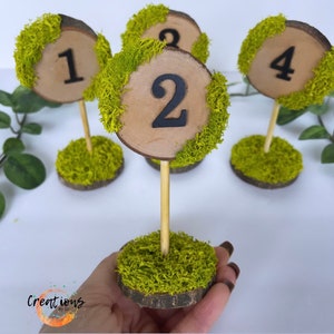 Table Numbers, Enchanted Table Decor, Rustic Table Numbers, Enchanted ...