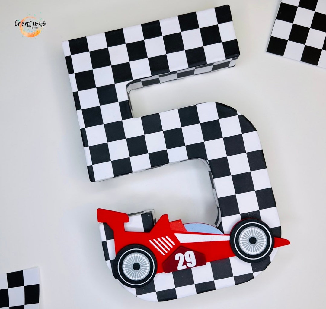 Race Car Party Decorations, Race Car Birthday, Race Car Centerpiece ...