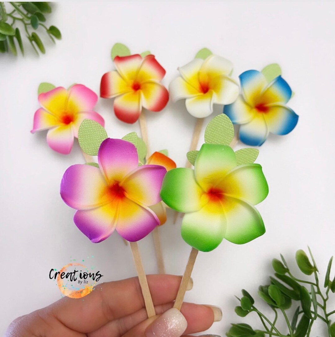 Hawaiian Cupcake Toppers, Hawaiian Cake Topper, Moana Cupcake Topper ...