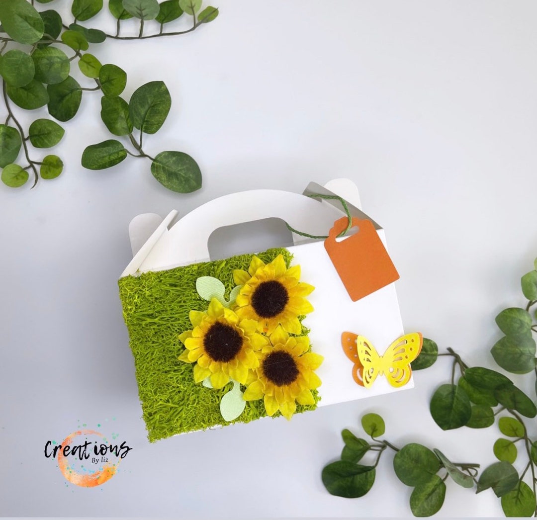 Sunflower Favor Boxes, Sunflower Theme Party Decorations, Sunflower ...
