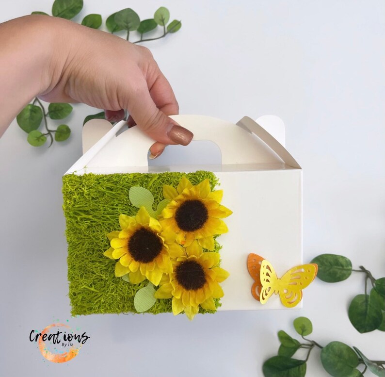 Sunflower Favor Boxes Sunflower Theme Party Decorations - Etsy