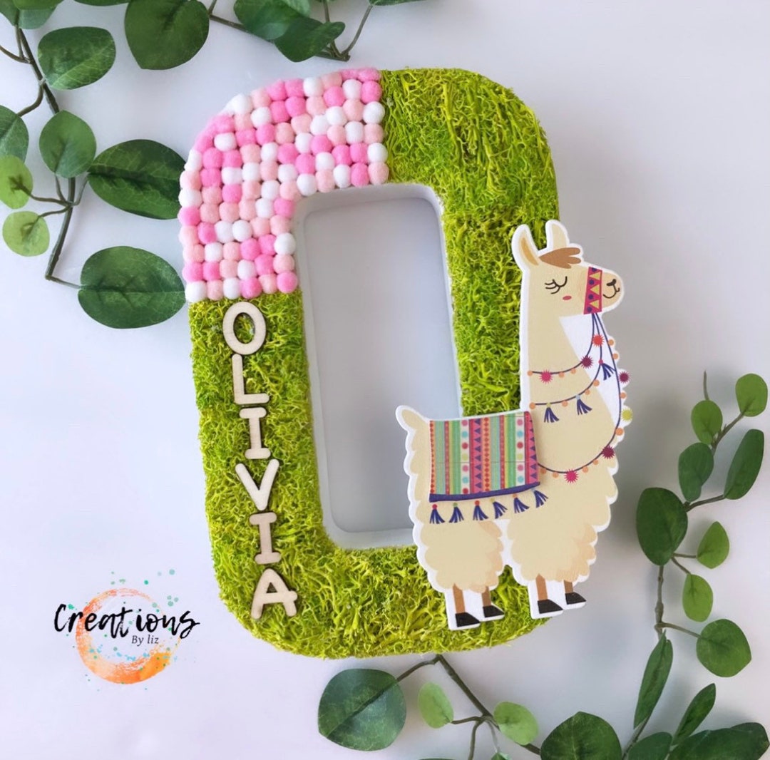 Llama Party Decor, Llama Theme Decorations, Llama Centerpiece Letter ...