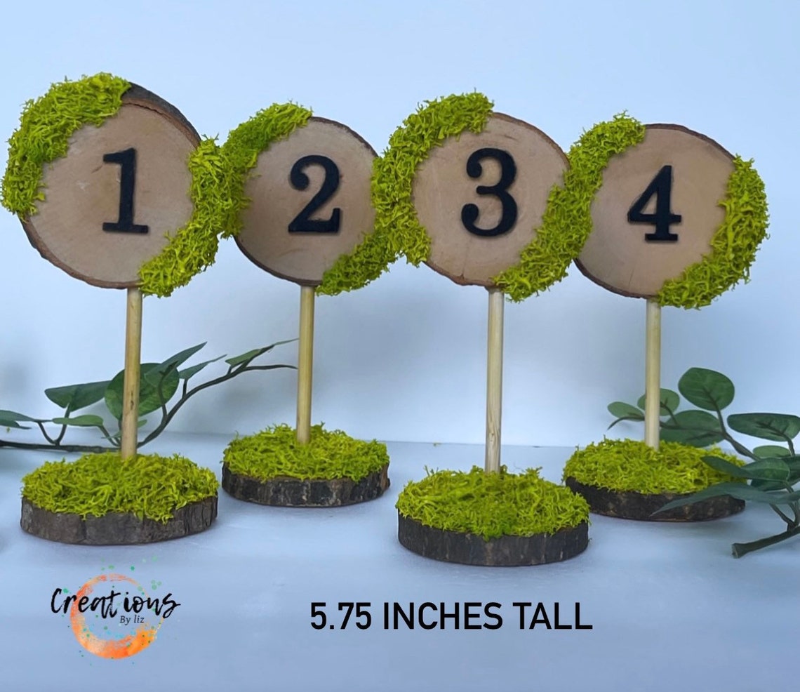 Table Numbers Enchanted Table Decor Rustic Table Numbers - Etsy