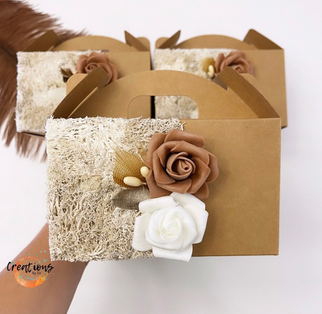 Boho Favor Boxes, Wedding Boho Boxes, Floral Wedding Boxes, Boho ...