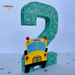 School Bus Party Decor, School Bus Birthday, School Bus Centerpiece ...