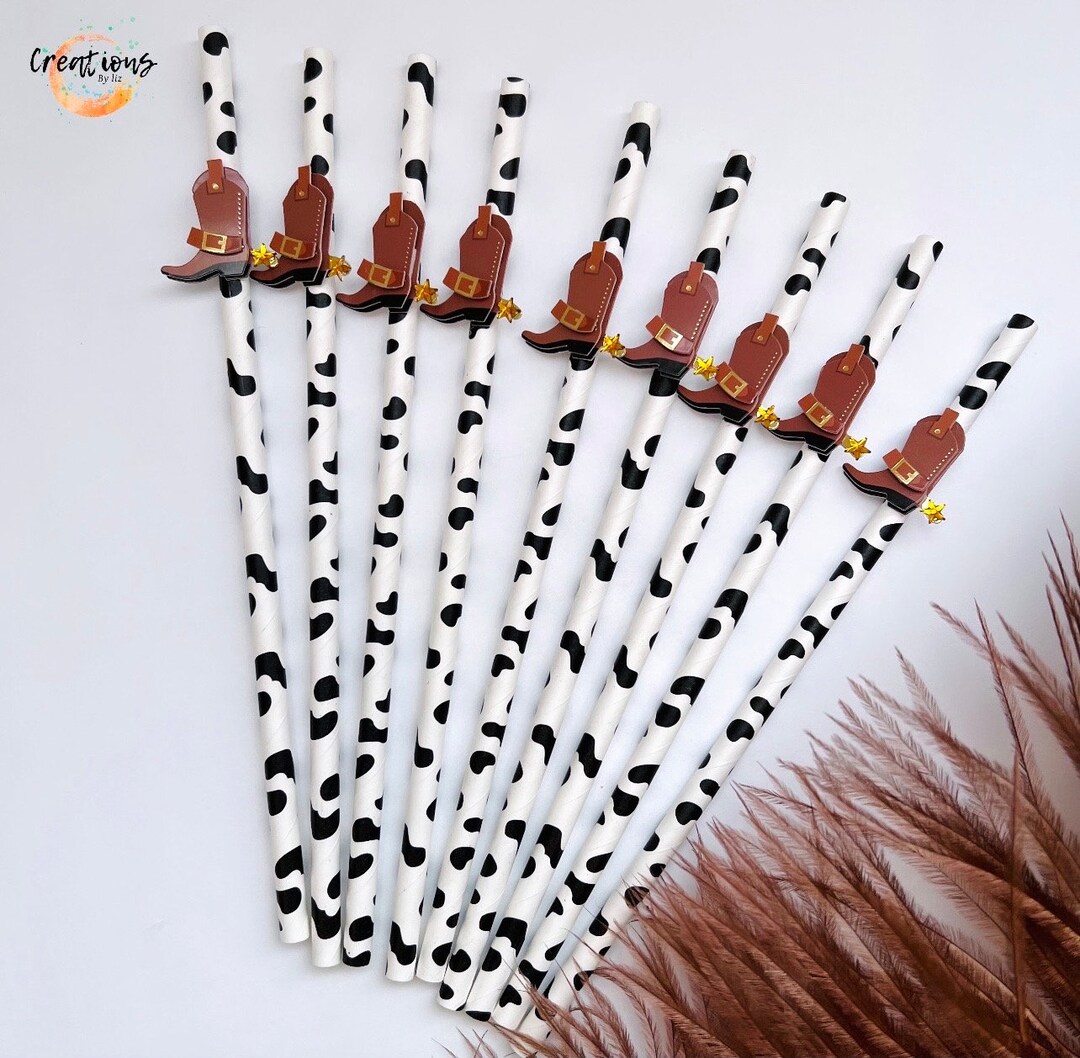 Cowboy Birthday, Cowboy Party Decor, Cowboy Straws, My First Rodeo ...