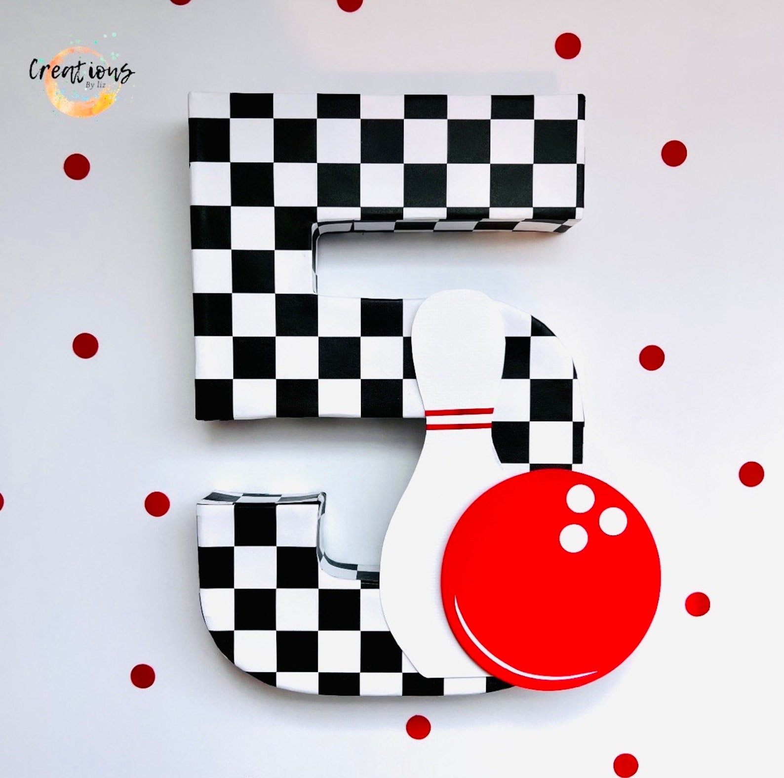 Bowling Party Decor, Bowling Birthday Centerpiece Photo Prop - Etsy