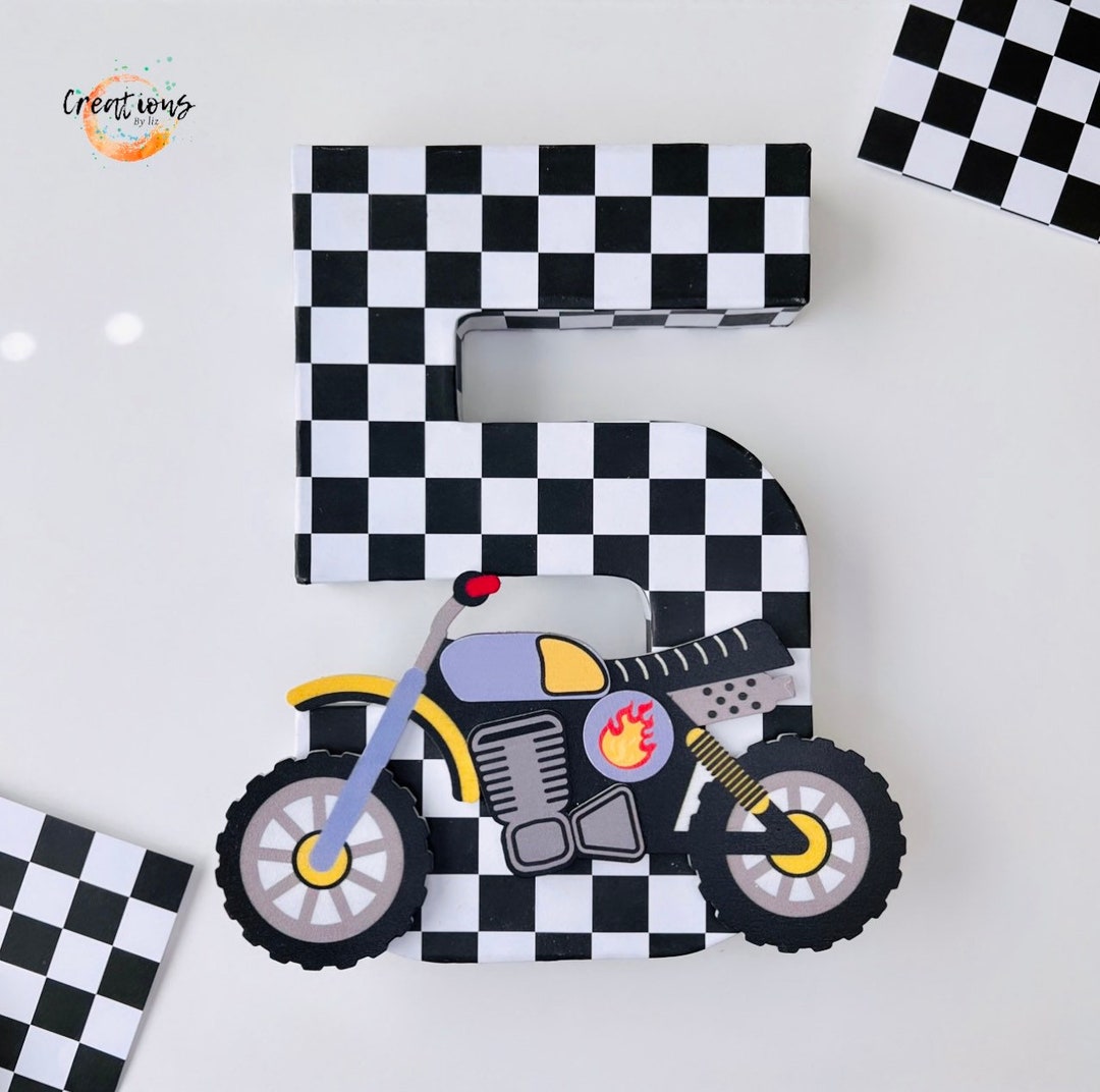 Motorcycle Birthday, Motorcycle Party Decor, Bike Birthday Decor, Bike ...