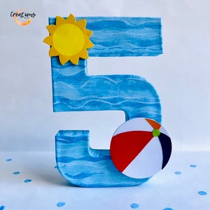 Pool Party Decor, Pool Party Birthday, Pool Theme Centerpiece, Beach ...