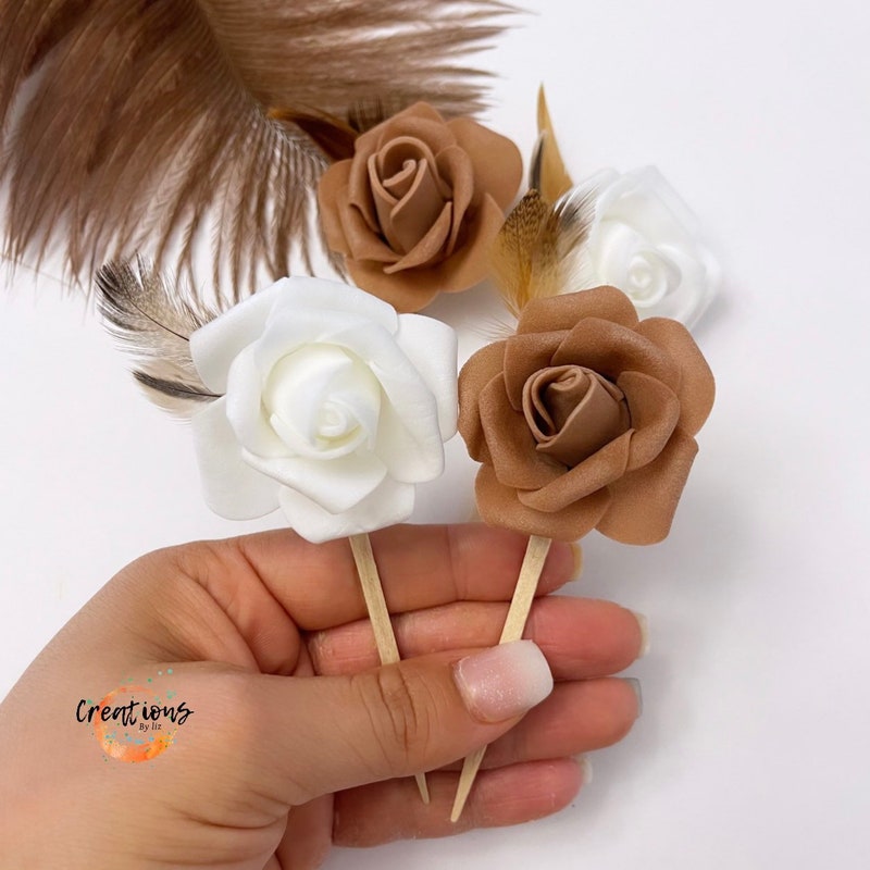 Flower Cupcake Toppers - Etsy