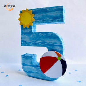 Pool Party Decor, Pool Party Birthday, Pool Theme Centerpiece, Beach ...