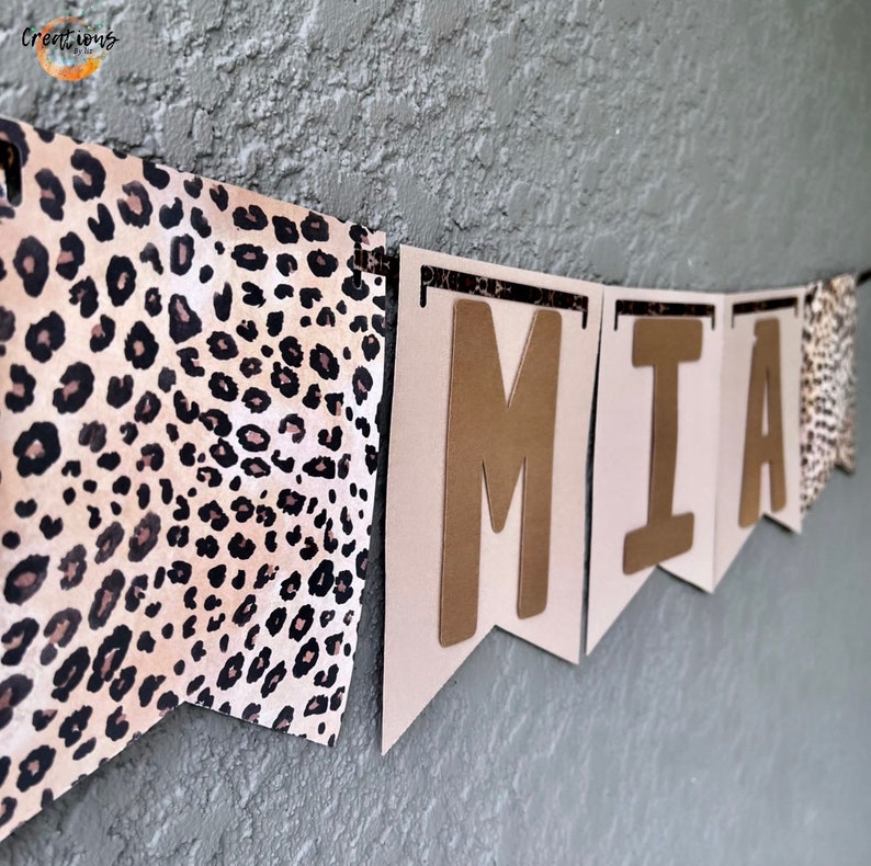 Cheetah Party Decor Cheetah Banner Leopard Banner Animal - Etsy