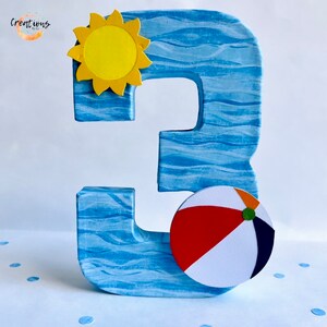 Pool Party Decor, Pool Party Birthday, Pool Theme Centerpiece, Beach ...