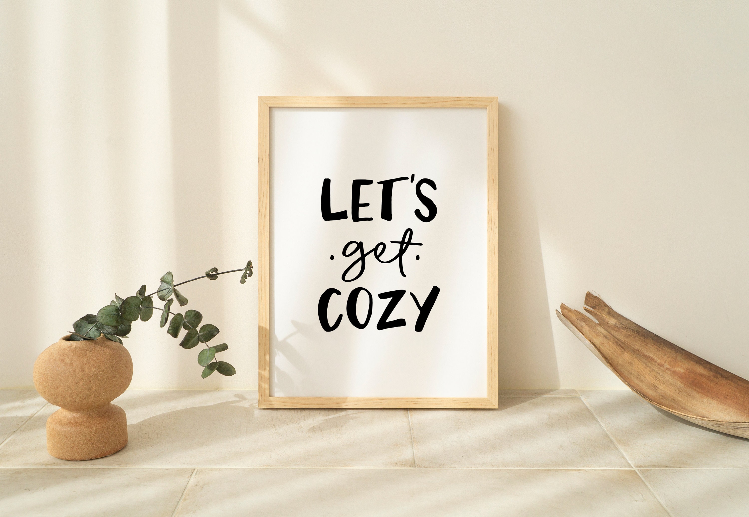 Cozy Vibes Poster Digital wall art Wall art prints | Etsy