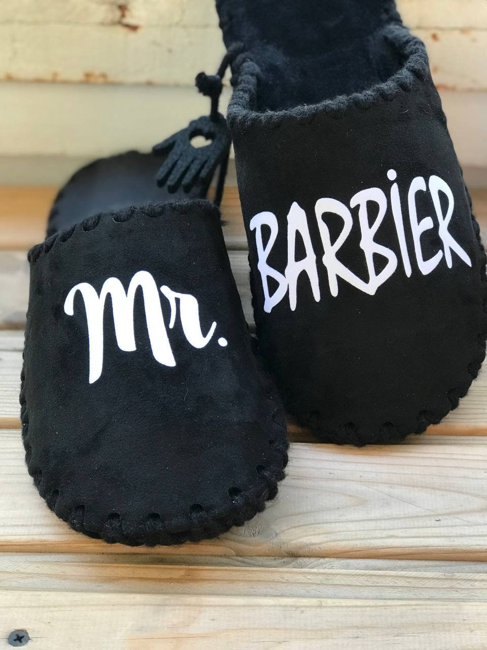 Personalized Slippers, Gift for Him. Birthday, Anniversary, Valentine's ...