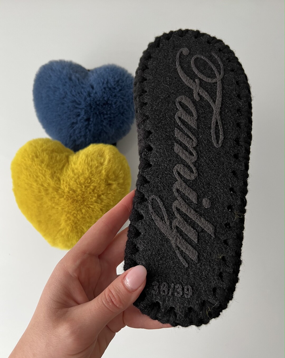 Heart Fuzzy Slippers: Eco-fur Flip Flops With Changeable Top - Etsy