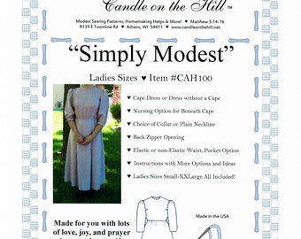 Modest Sewing Pattern | Etsy