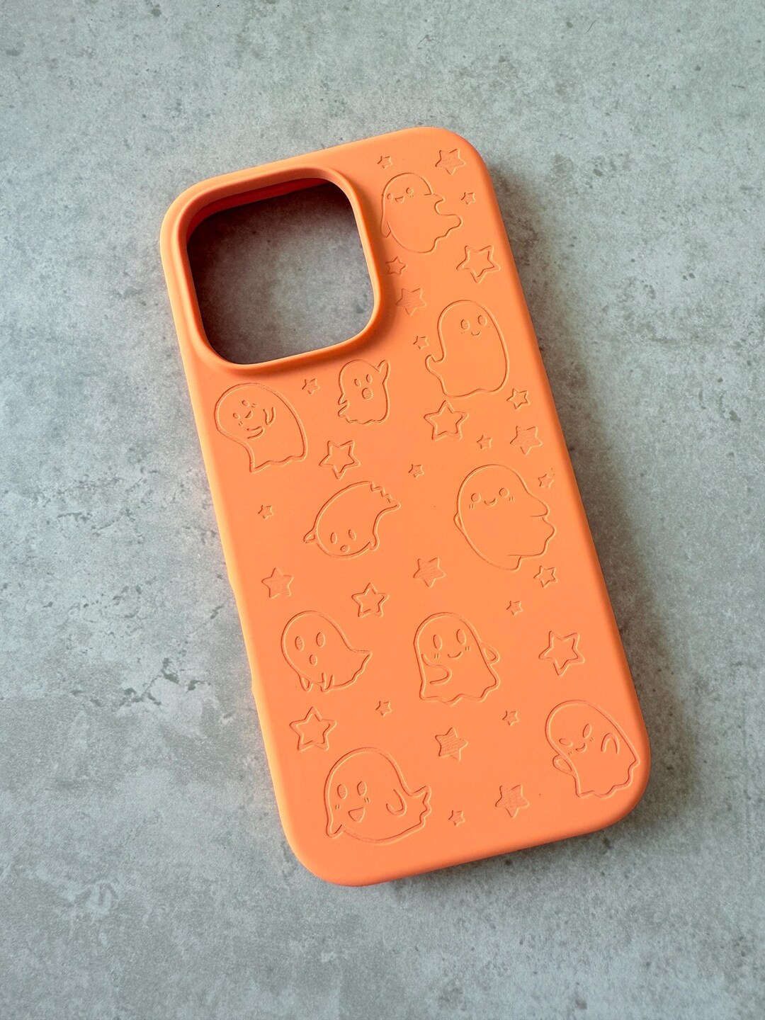 Engraved Cute Ghost Case for Apple iPhone 14, 15, 16, Pro, Plus, Pro ...