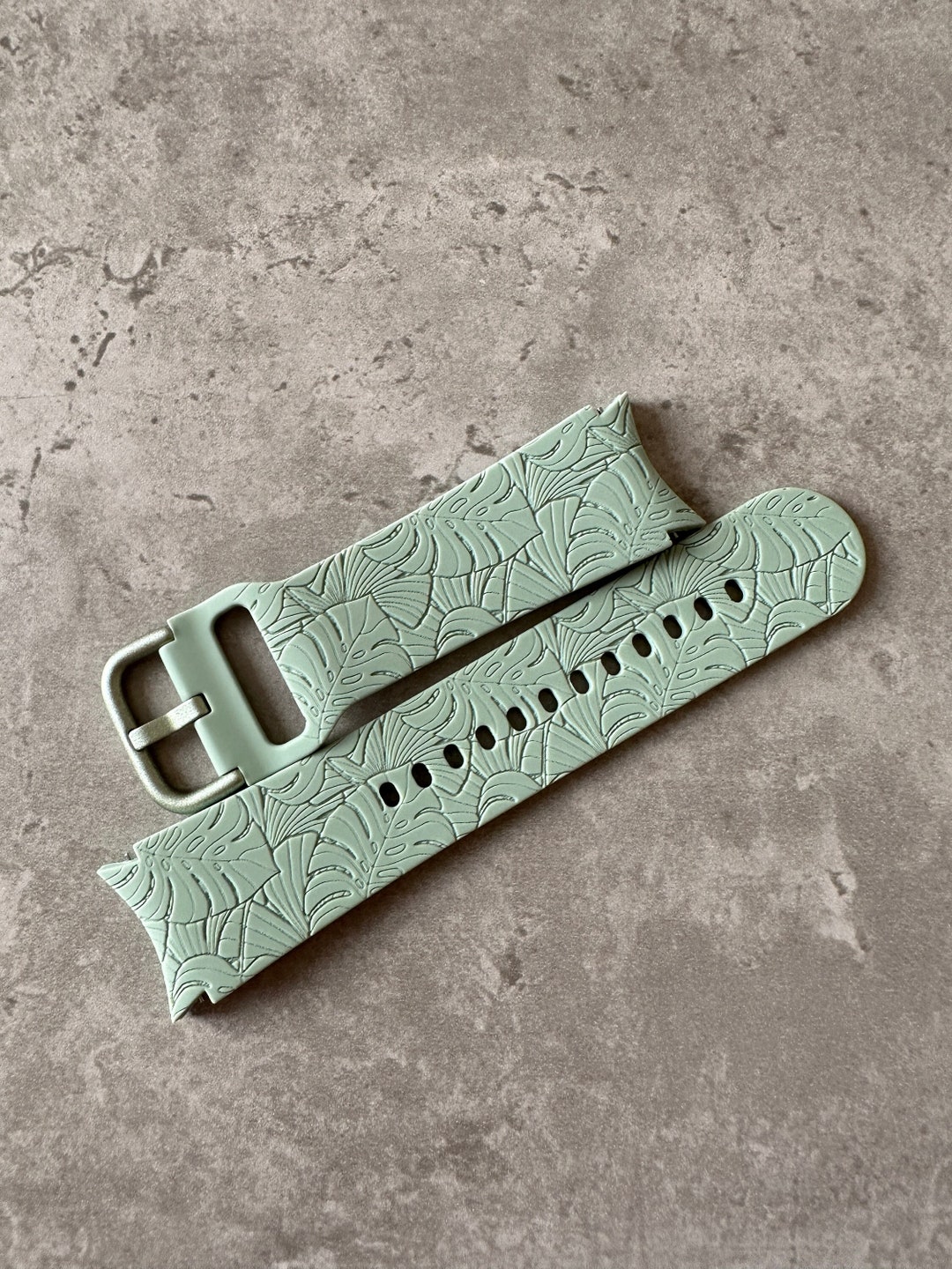 Engraved Large Monstera Leaf Design for Samsung Galaxy Watch 4 / 5 / 6 ...