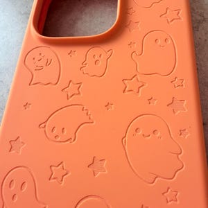 Engraved Cute Ghost Case for Apple iPhone 14, 15, 16, Pro, Plus, Pro ...