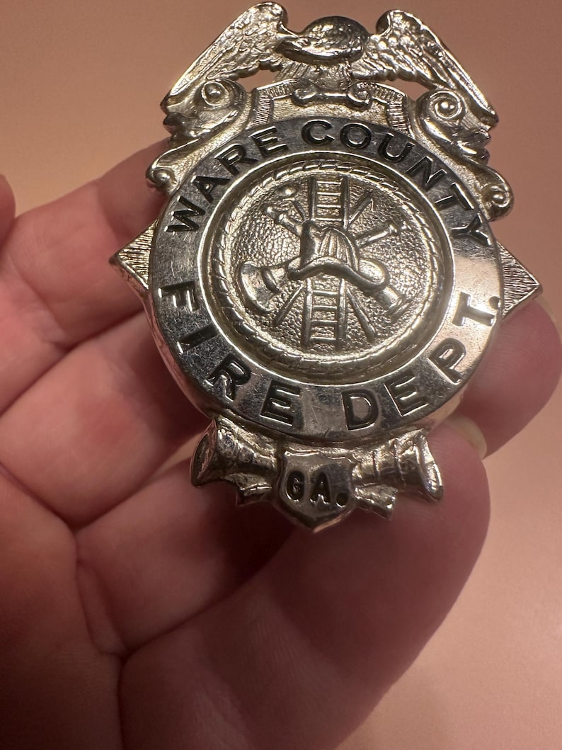 Vintage Ware County Georgia Fireman’s Badge - Etsy