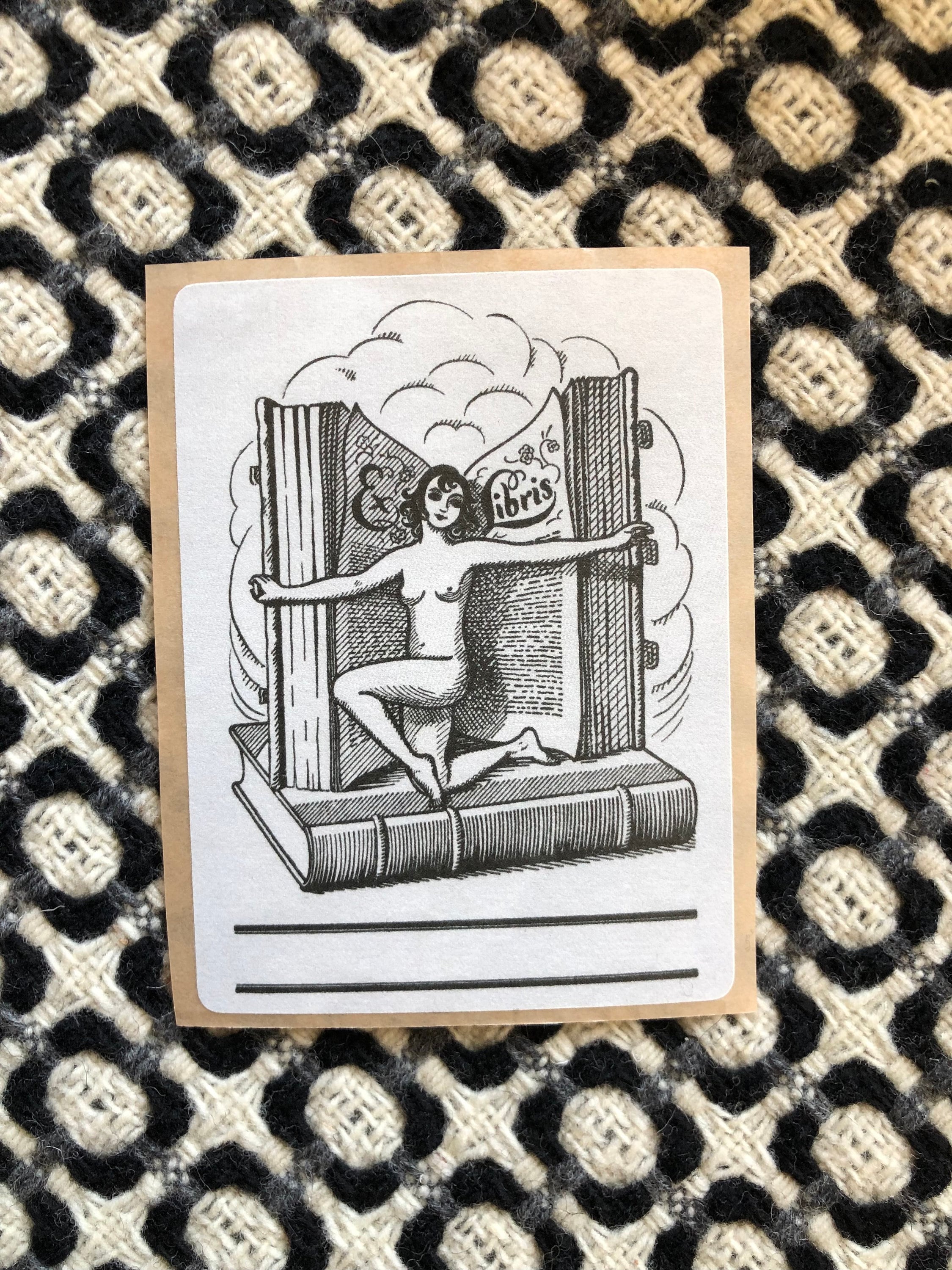 Eye Candy Vintage 1920's Ex Libris Stickers - Set of 10 - Book Label ...