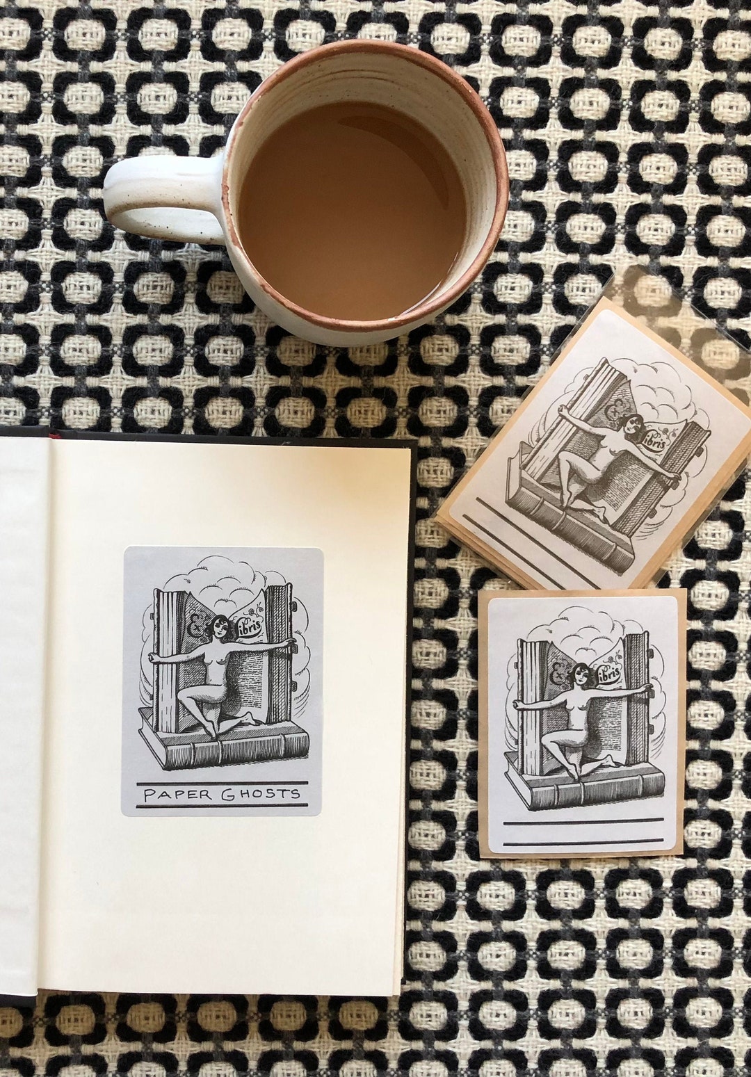 Eye Candy Vintage 1920's Ex Libris Stickers - Set of 10 - Book Label ...