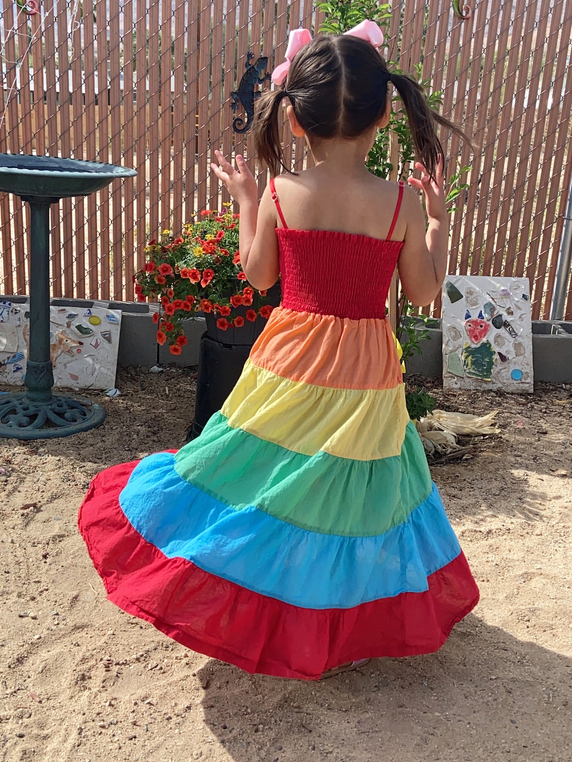 Beautiful Rainbow Dress 100% Cotton Sun Dress Beach Dress - Etsy