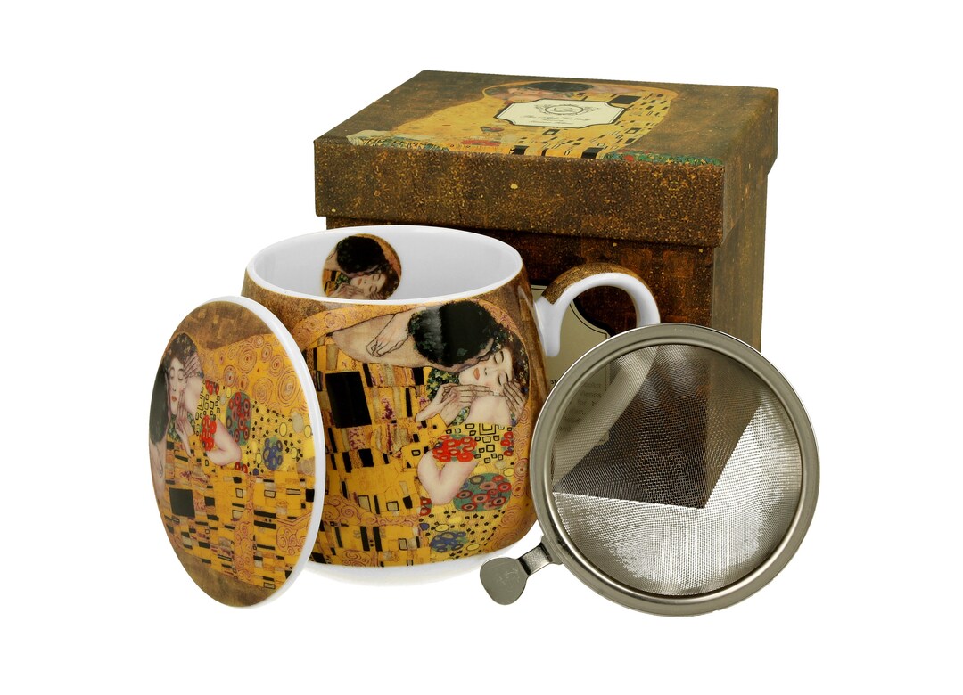 Gustav Klimt the Kiss Barrel Mug & Tea Infuser - Etsy