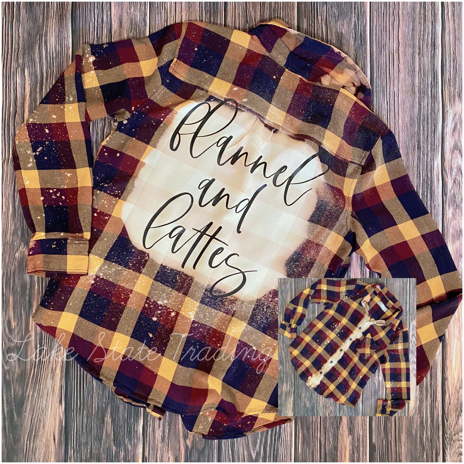 Flannel & Lattes Distressed Flannel - Etsy