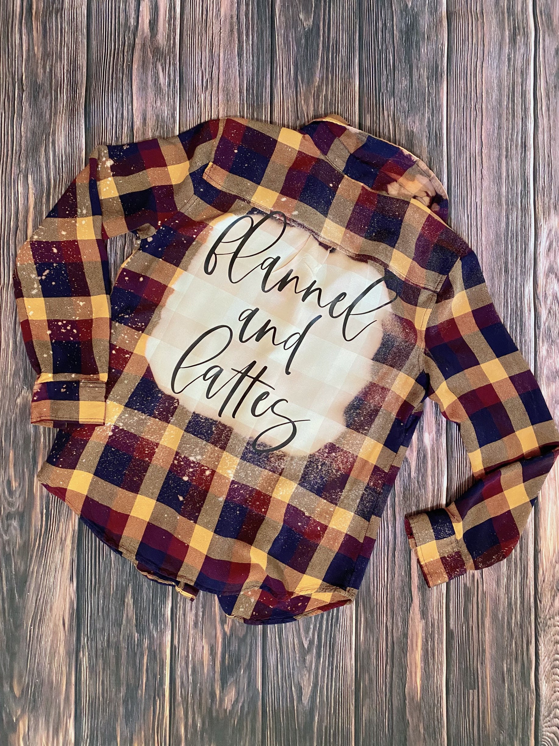 Flannel & Lattes Distressed Flannel - Etsy
