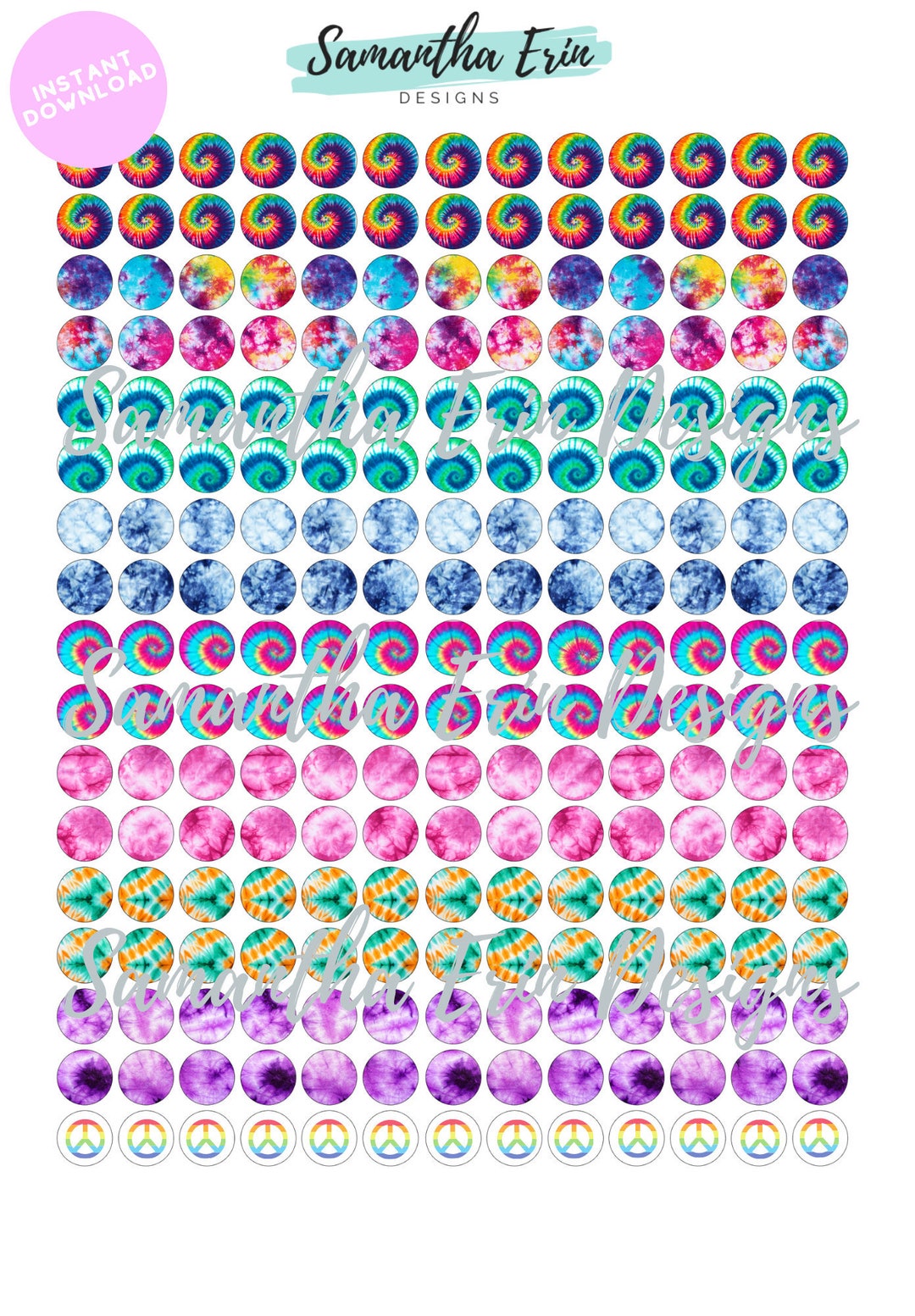 12 Mm Tie Dye Circle Template Instant Download Cabochon Templates 12 Mm Tie Dye Circle Template Instant Download Cabochon Templates