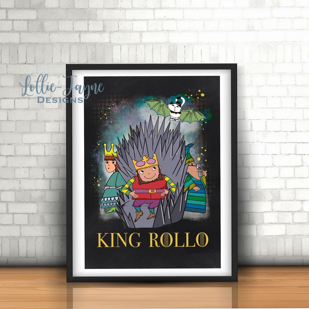 King Rollo - 80s Kids TV Colour Print. - Etsy UK