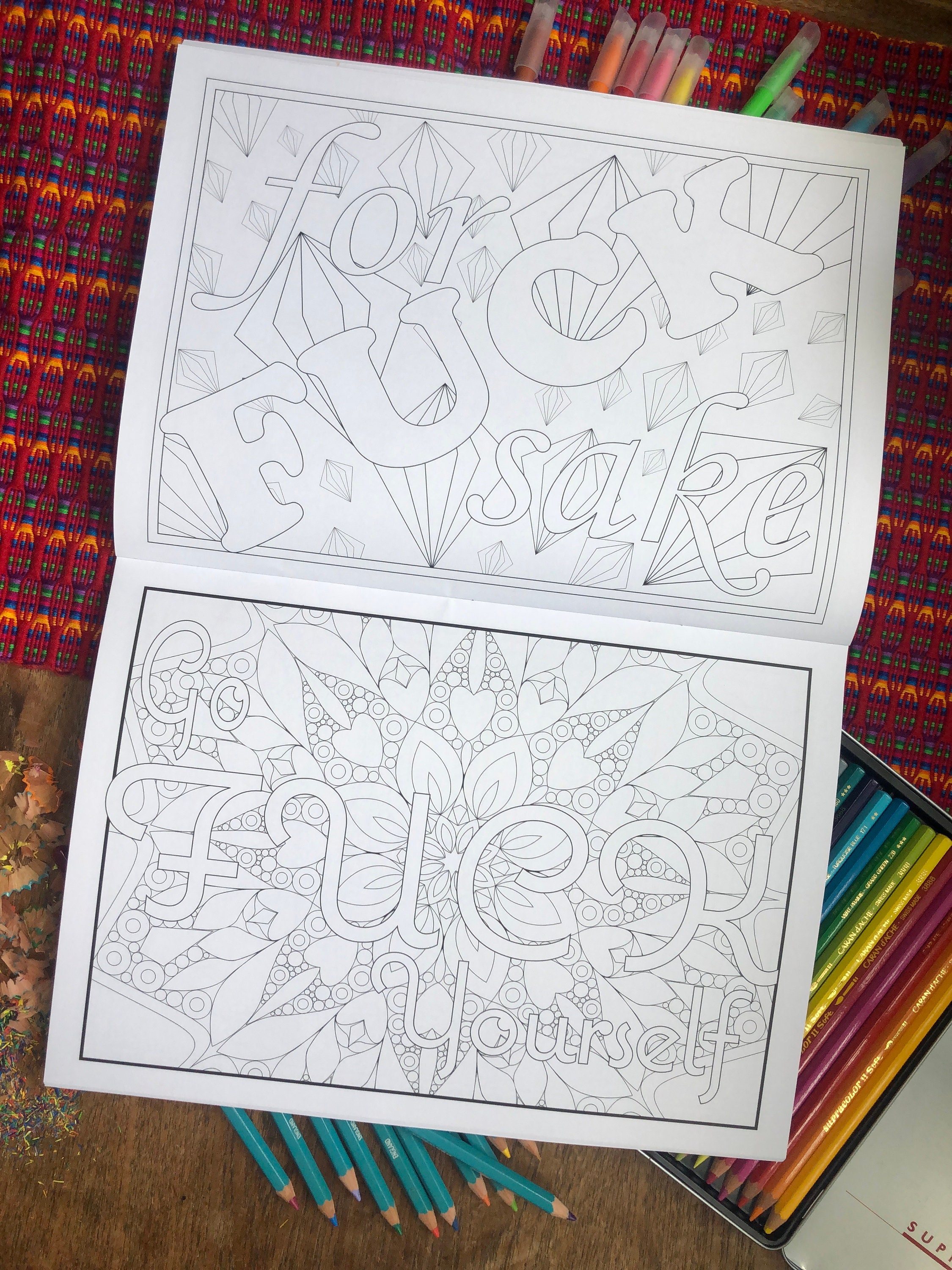 The Passive Aggressive Colouring Book of VERY Adult Swears - Etsy