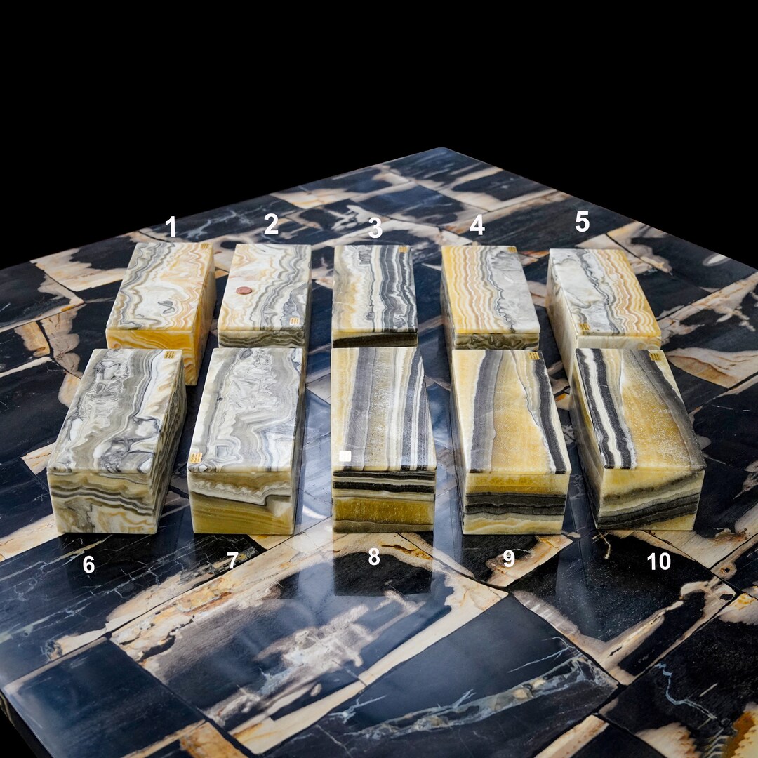 Modern Classic Stone Box, Onyx Stone Rectangular Decorative Box ...