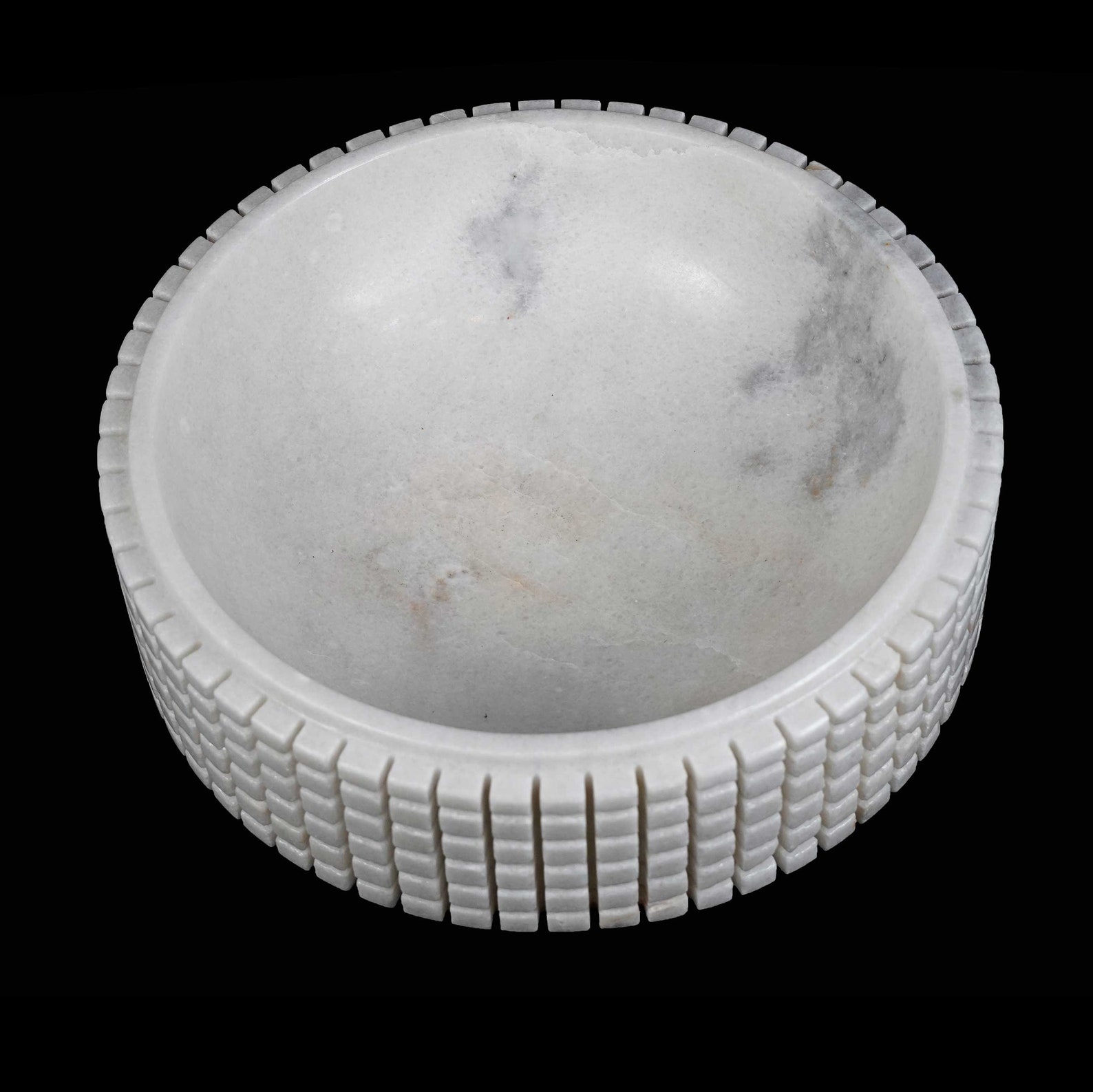 Unique Marble Bowl , Marble Art Fruit Bowl Carving ,handmade White ...